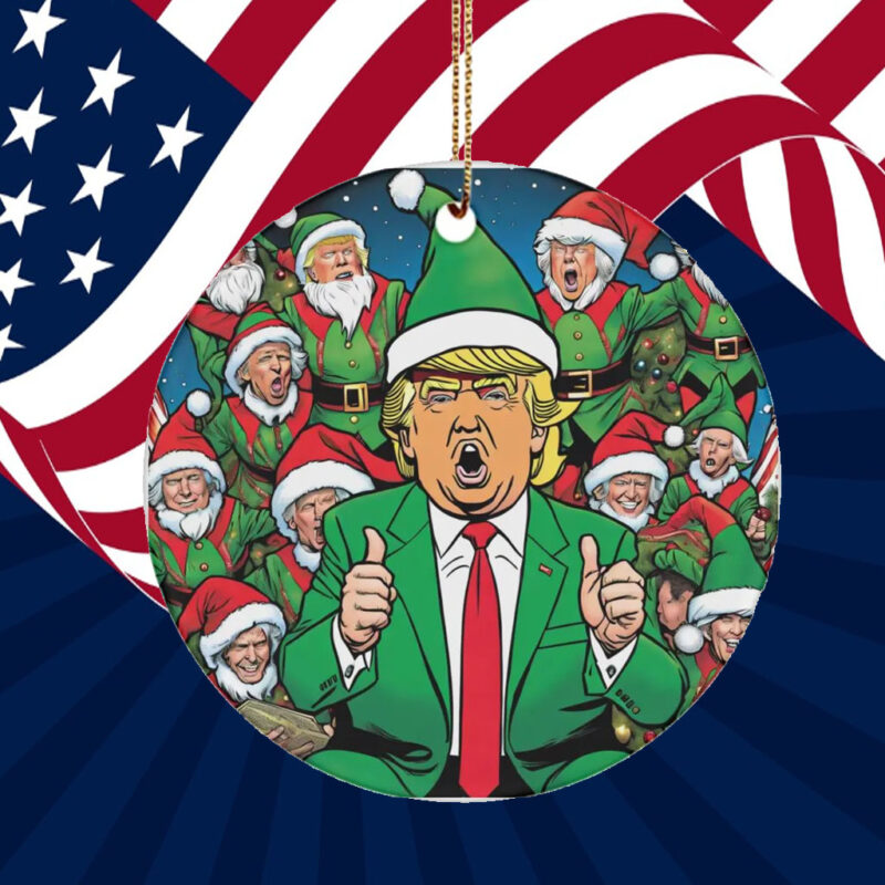 Donald Trump Christmas Ornament