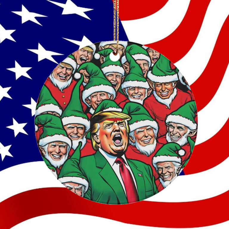 Donald Trump Christmas Ornament
