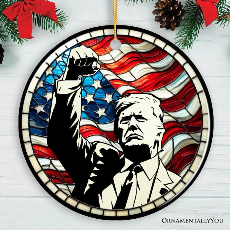 Donald Trump Christmas Ornament